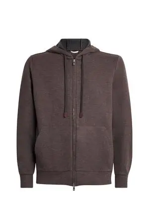 MARCO PESCAROLO Cashmere-blend Zip-up Hoodie