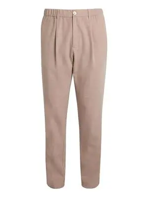 Herno Flannel Pleated Trousers - Beige