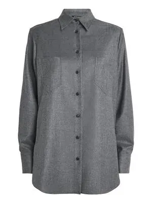 Kiton Virgin Wool Shirt - Grey