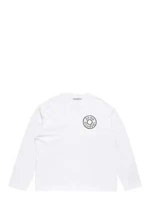Acne Studios Logo Detailed Crewneck T-shirt - White