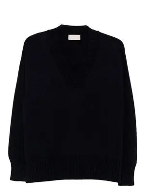 DRUMOHR V-neck Wool Sweater - Navy