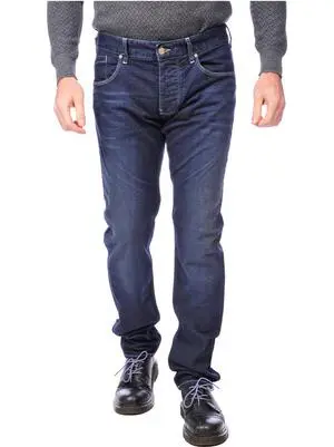 Emporio Armani Armani Jeans Slim Fit Dark Wash Logo Jeans Blue