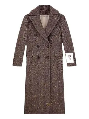 GOLDEN GOOSE Double Breasted Coat - Brown