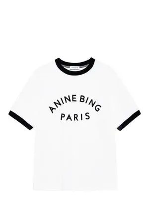 ANINE BING Anine Bing Jaylin Logo-Printed Crewneck T-Shirt