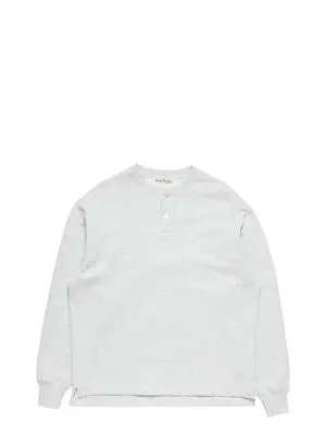 Acne Studios Logo-embroidered Sweatshirt - Light Mixed Gray