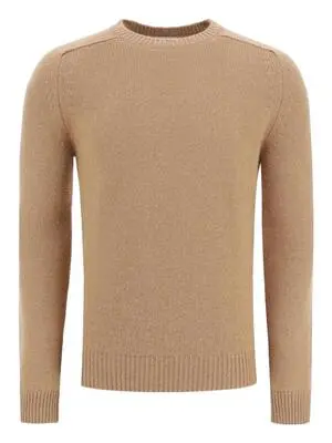 Saint Laurent Crewneck Long-sleeved Jumper - Brown