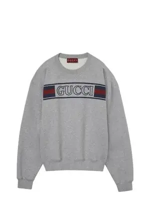 Gucci Embroidery Jersey Sweatshirt - Grey