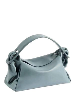 Kenzo Furoshiki Bag In Leather - Stone Gray