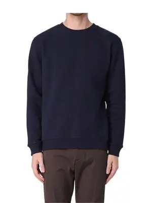 DONDUP Crewneck Cotton Sweater With Gothic 'd' Graphic - Black