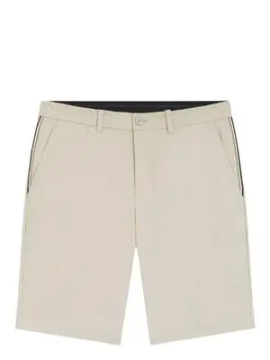 Hugo Boss Logo-patch Side-stripe Shorts - Nude