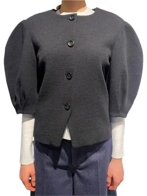 Max Mara Short-sleeved Casual Jacket - Black