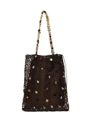 Cult Gaia Logo Tote Bag - Brown