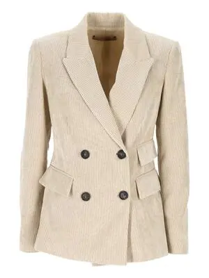 D.exterior Long-sleeve Blazer - Nude