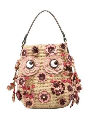 ANYA HINDMARCH Floral Handbag - Brown