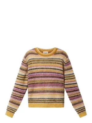 Isabel Marant Étoile Morine Striped Knitted Sweater - Yellow