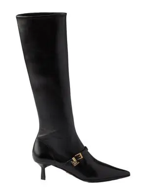 Prada Stretch Nappa Leather Boots - Black