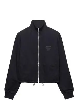 PRADA Prada Reversible Jersey And Re-Nylon Zipper Jacket With Hood