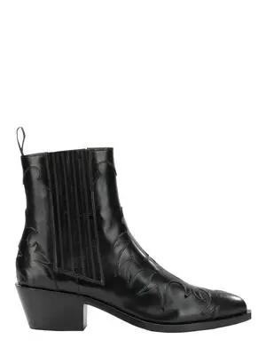 Sartore Parma 45 Mm' Cowboy Ankle Boots - Black