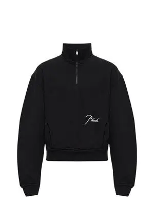 Rhude Logo Half-zip Sweatshirt - Black