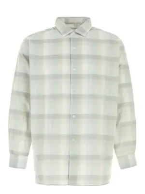 Nanamica Wind Oversized Check Shirt - Light Khaki