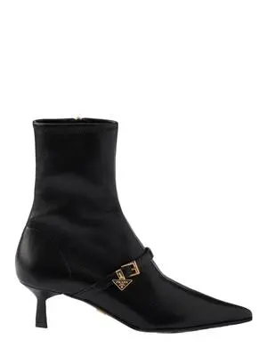Prada Stretch Nappa Leather Booties - Black