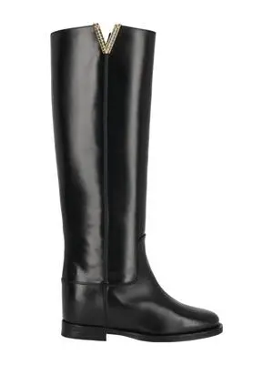 VIA ROMA 15 Round-toe Tall Boots - Black