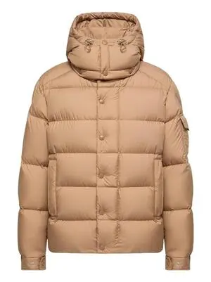 Moncler Maya 70 Hooded Short Down Jacket - Camel