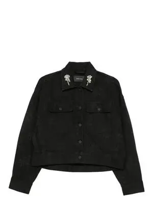 Simone Rocha Casual Jacket With Collar Detailing - Black