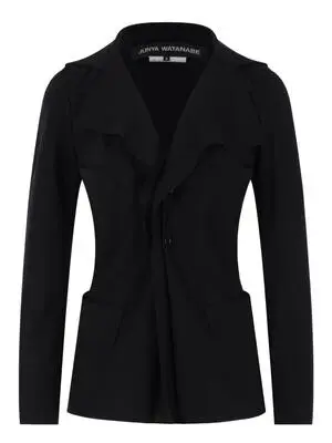 Junya Watanabe Pleated Twill Blazer - Black