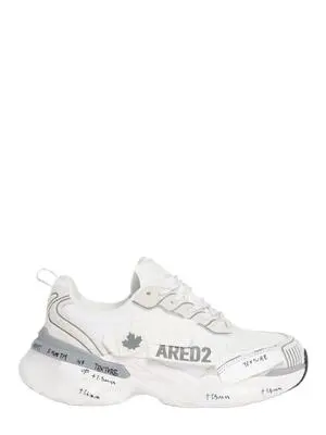 Dsquared2 Suede Leather Faster Sneakers - White