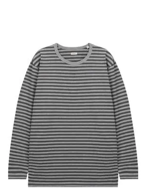 Nanamica Striped Long-sleeved T-shirt - Mixed Gray/gray