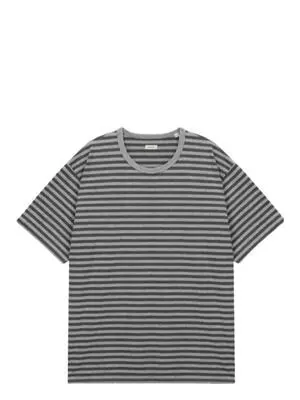 Nanamica Striped Short-sleeved T-shirt - Mixed Gray/gray