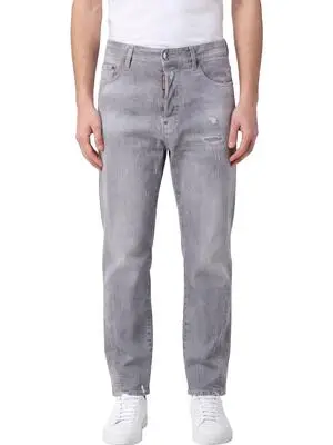 DSQUARED2 Dsquared2 Distressed Straight-Leg Cotton Denim Jeans