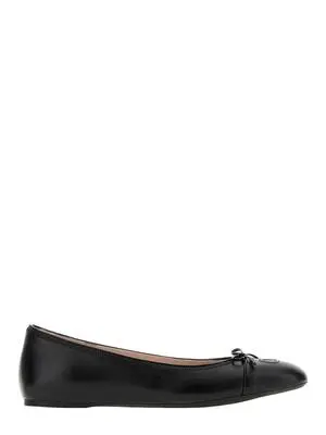 Valentino Garavani Valentino Garavani VLogo Signature Leather Ballet Flats Black