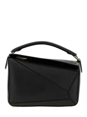Loewe Featherlight Puzzle Small Nappa Lambskin Handbag Black