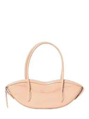 Fiorucci Lips Handbag In Patent Synthetic Leather With Double Handle Pink