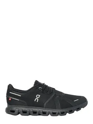 On Breathable Mesh Slip- Sneakers With Extralight Sole - Black