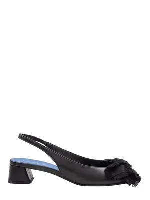 LANVIN Slingback High Heel Shoes - Black