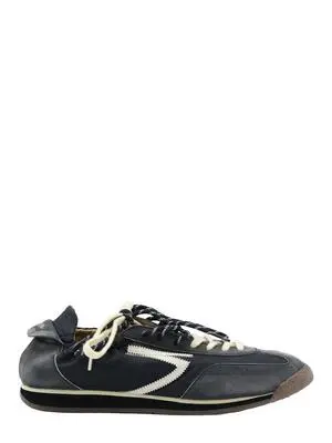 PURAAI Panther Low-top Sneakers In Vegan Leather And Recycled Nylon - Black