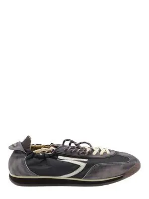 PURAAI Panther Low-top Sneakers In Vegan Leather And Recycled Nylon - Grey