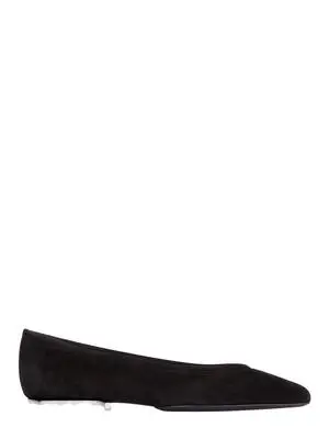 LORO PIANA Loro Piana Suede Calfskin Ballet Flats
