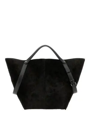 MAISON MARGIELA Pony Hair Effect Handbag - Black