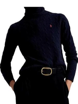 Polo Ralph Lauren Knit Jumper With Pony Detail - Navy