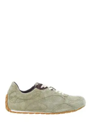 Bottega Veneta Bottega Veneta Orbit Flash Suede Sneakers Beige