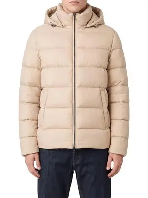 Herno Hooded Water-repellent Quilted Nylon Down Jacket - Cream