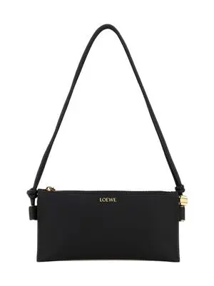 Loewe Loewe Joya Knotted Handle Shoulder Bag In Nappa Leather Black