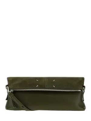 MAISON MARGIELA Maison Margiela 5AC Calfskin And Suede Clutch Green