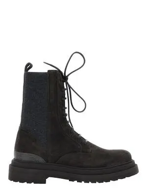 Brunello Cucinelli Flat Ankle Boot - Brown