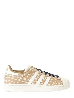 ADIDAS ORIGINALS Superstar Ii Trainers In Leather And Pony Hair With Polka Dots - Beige