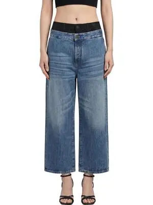 Attico ATTICO Wide Leg Jeans Blue
